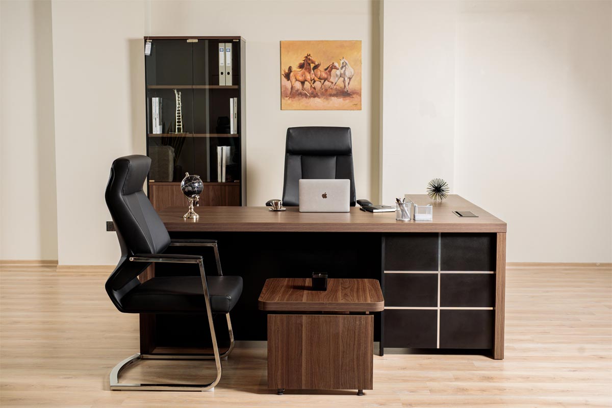 L Shape Executive Office Table - Al Satter Office Furniture