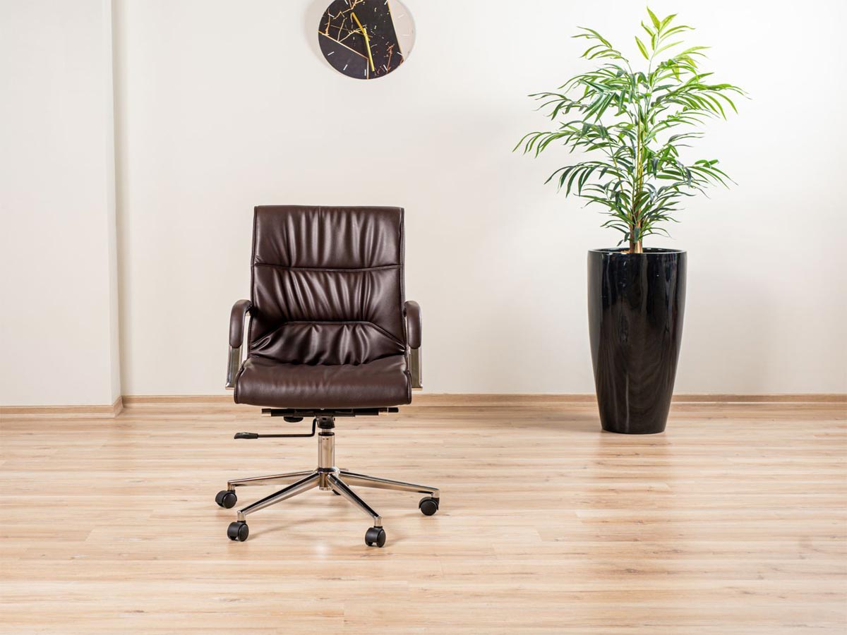 Low Back Leather Chair - Al Satter Office Furniture