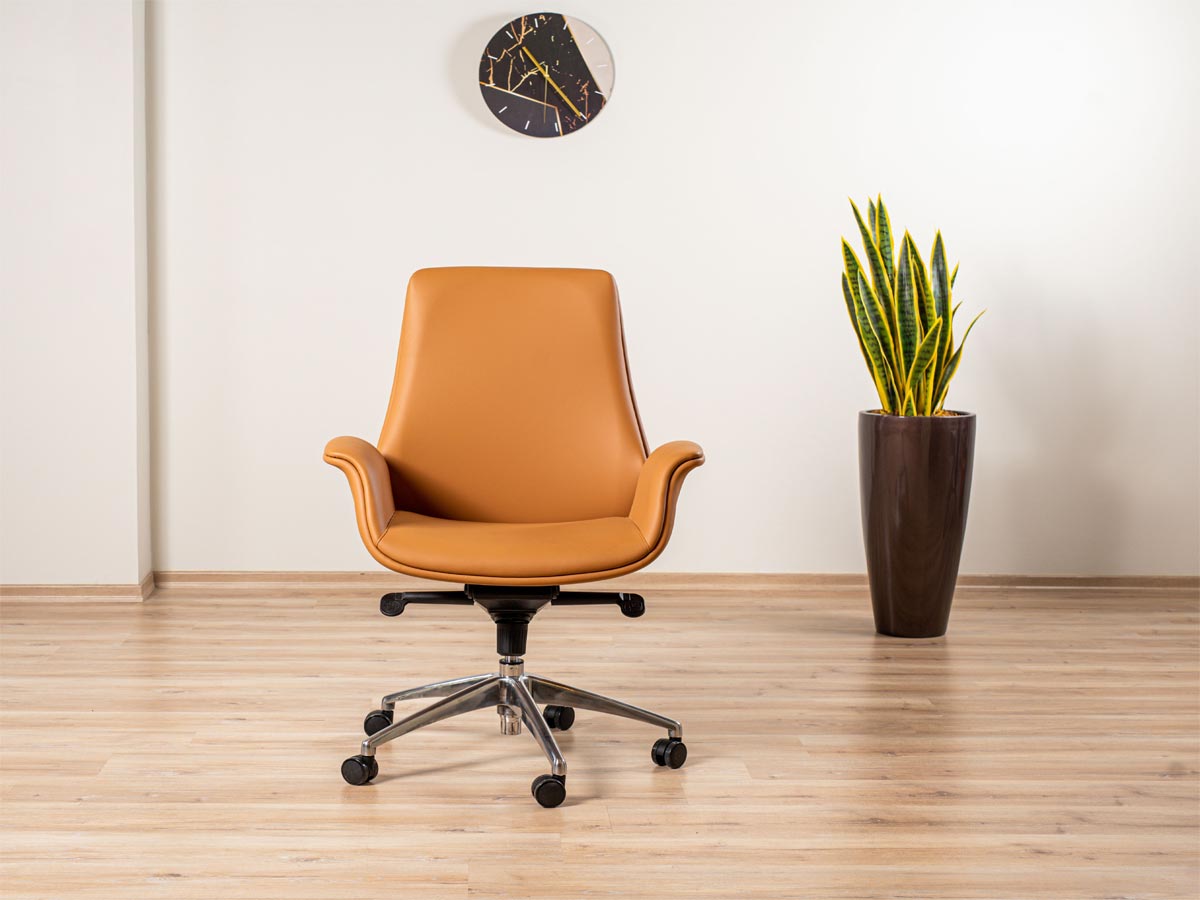 Low Back Leather Chair - Al Satter Office Furniture