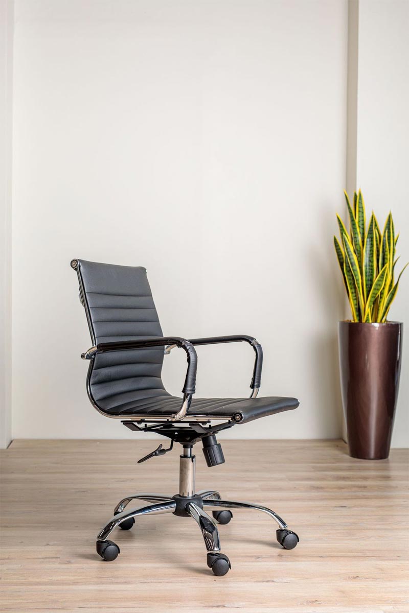Low Back Leather Chair - Al Satter Office Furniture