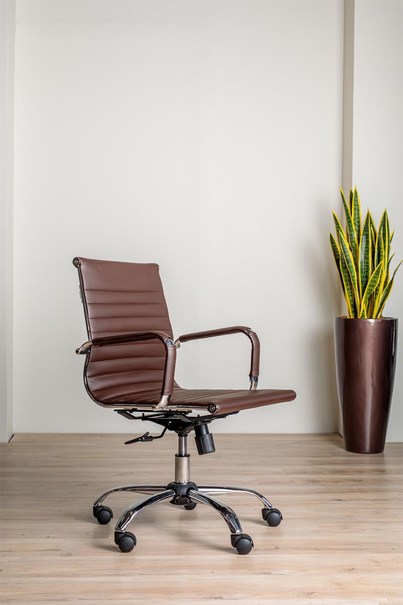 Low Back Leather Chair - Al Satter Office Furniture