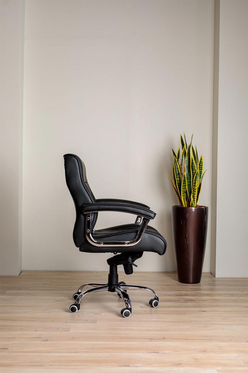 Low Back Leather Chair - Al Satter Office Furniture